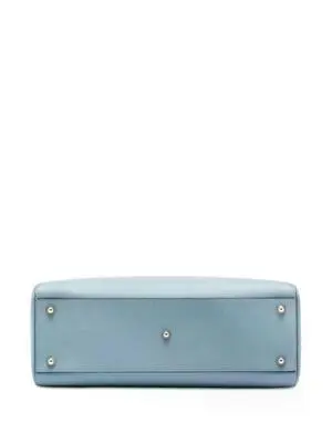 Dior Large Grained Calfskin Lady Satchel - Blue