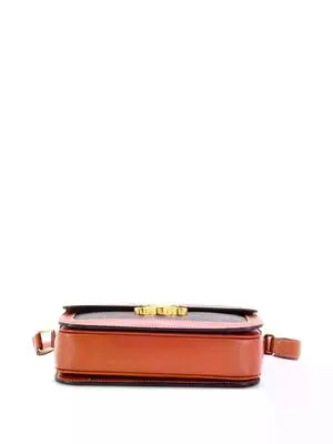 Celine Triomphe Coated Canvas Medium Shoulder Bag - Brown