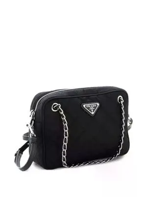 Prada Quilted Tessuto Small Shoulder Bag