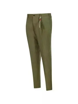 SANTANIELLO Irno Pleated Trousers - Green