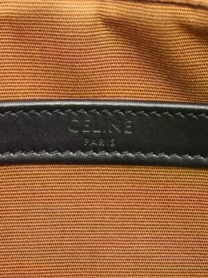 Celine Triomphe Coated Canvas Crossbody Bag - Black