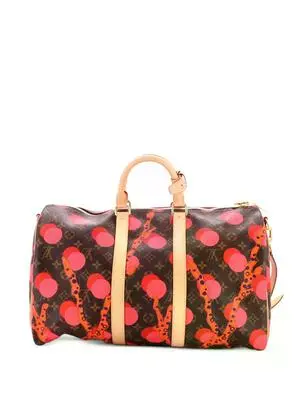 LOUIS VUITTON Keepall Bandouliere Monogram Ramages 45 Travel Bag - Brown