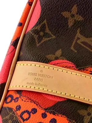 LOUIS VUITTON Keepall Bandouliere Monogram Ramages 45 Travel Bag - Brown