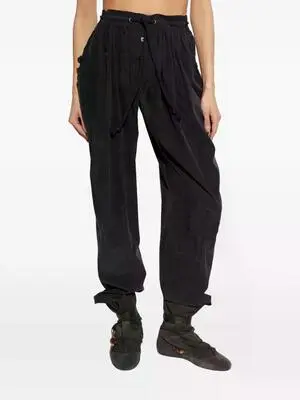 Isabel Marant Étoile Pleated Drawstring Trousers - Black