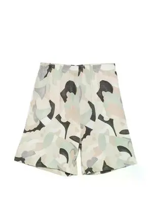 AMARANTO Printed Pocket Shorts - Neutrals
