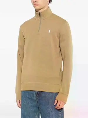 Polo Ralph Lauren Zip-neck Sweater With Logo