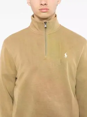 Polo Ralph Lauren Zip-neck Sweater With Logo