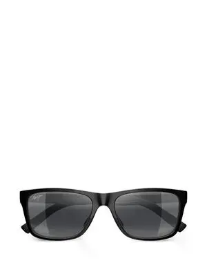Maui Jim Kowelo Square Frame Sunglasses - Black