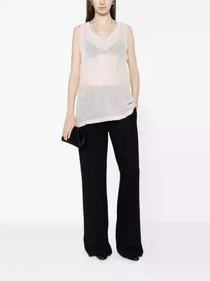 TOTEME Crinkled Gauze Tank Top - Pink