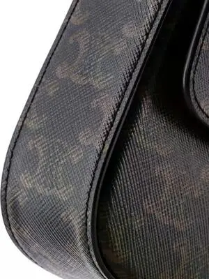 Celine Triomphe Chain Triomphe Coated Canvas Small Shoulder Bag