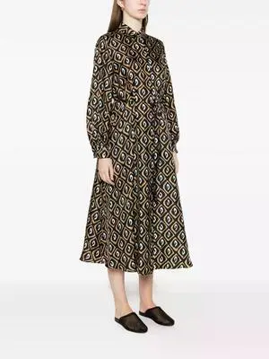 Max Mara Printed Midi Shirt Dress