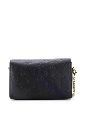 LOUIS VUITTON Vavin Chain Wallet Nm Monogram Empreinte Leather Crossbody Bag - Black