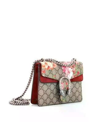 Gucci Blooms Print Gg Coated Canvas Mini Shoulder Bag - Brown