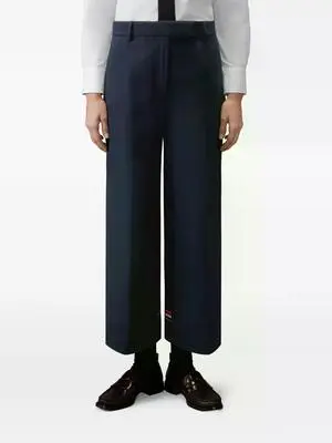 Thom Browne Flat-front Cropped Trousers