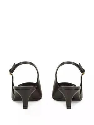 SERGIO ROSSI Evolv Leather Slingback Pumps