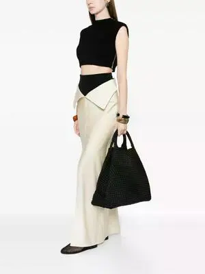 MARREA Woven Handle Tote Bag