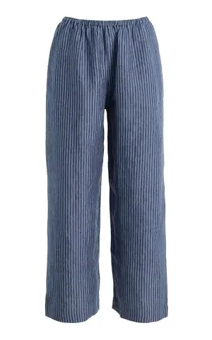 DEIJI STUDIOS Ease Striped Linen Trousers
