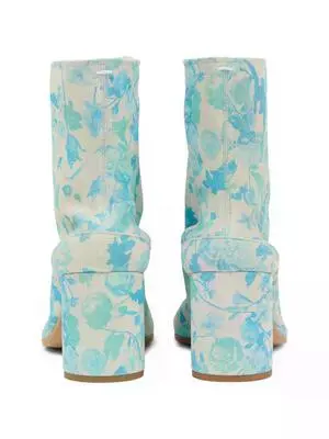 MAISON MARGIELA Floral Print Split Toe Boots