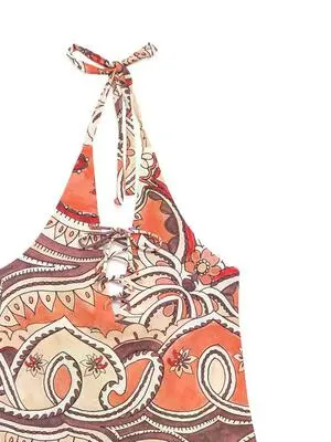 Malìparmi Geometric Pattern Halterneck Top