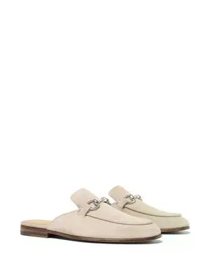 SCAROSSO Serena Suede Horsebit Mules