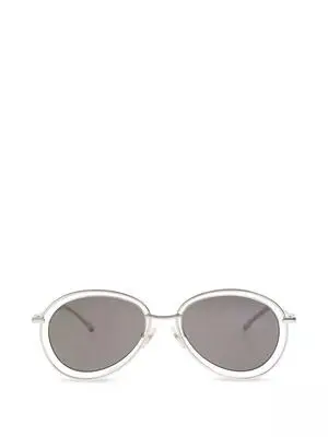 DIESEL® Oval Frame Sunglasses - Silver
