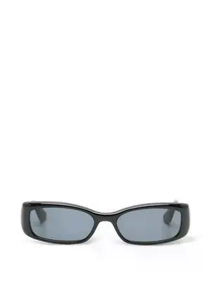 PORT TANGER Leila Rectangle Frame Sunglasses - Black
