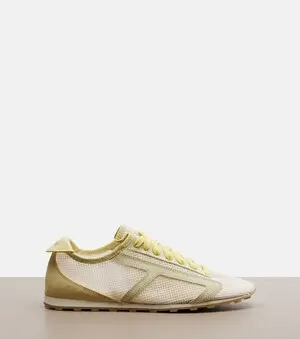 Jacquemus Tennis Leather-trimmed Sneakers - Yellow