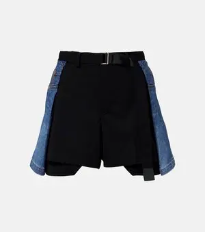 Sacai Layered Shorts For Women