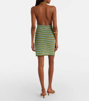 Staud Greta Striped Mini Dress - Multicoloured