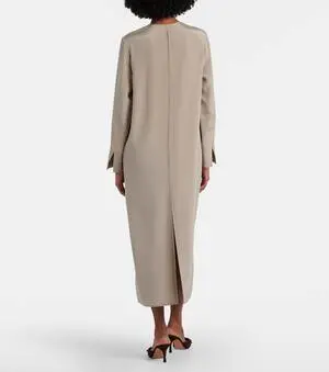 Max Mara Unghia Silk-blend Midi Dress