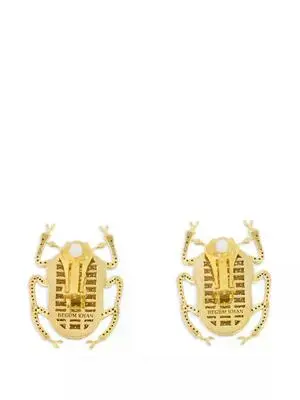 Begum Khan Crystal Pharaoh Earrings - Gold