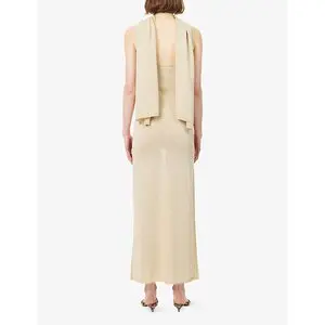 4TH & RECKLESS Aria Metallic Knitted Maxi Dress