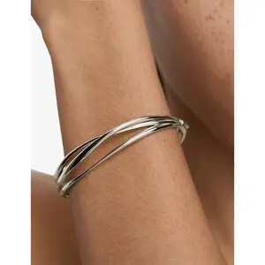 Monica Vinader Nura Wrap Sterling Bangle