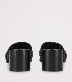 TOD'S Leather Heeled Mules