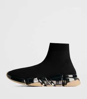 Balenciaga Speed 2.0 Knit Sock Sneakers - Black