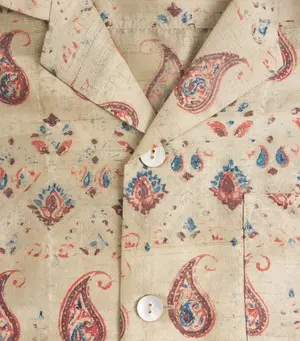 KARTIK RESEARCH Silk Printed Short-sleeve Shirt