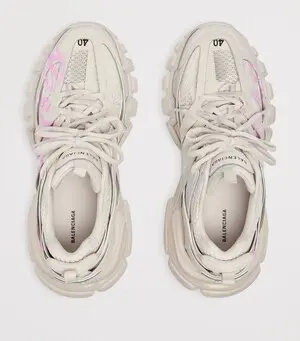 Balenciaga Track Signature Sneakers - Pink