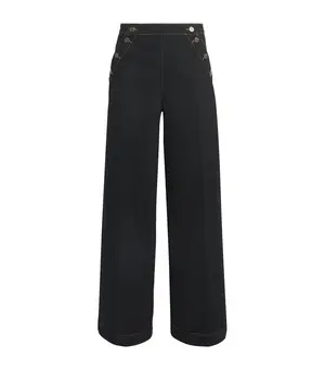 Claudie Pierlot Sailor Wide-leg Jeans