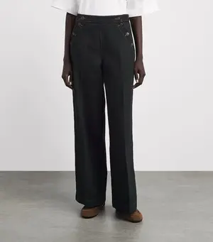 Claudie Pierlot Sailor Wide-leg Jeans