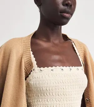 Claudie Pierlot Embellished Knit Tank Top - Yellow