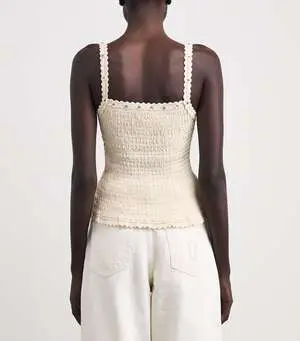 Claudie Pierlot Embellished Knit Tank Top - Yellow