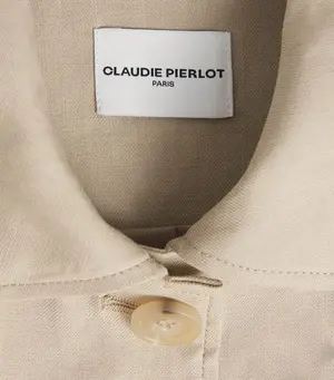 Claudie Pierlot Sleeveless Linen-blend Jacket