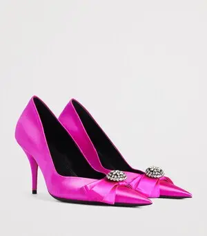 Balenciaga Satin Avenue Palazzo Pumps 90