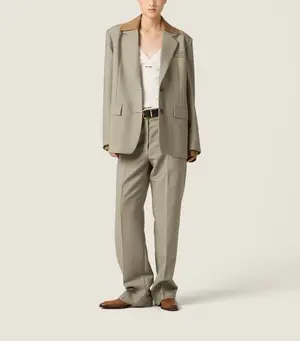 Miu Miu Mohair-wool Logo Blazer