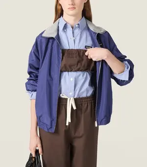 Miu Miu Cotton Twill Bandeau Top