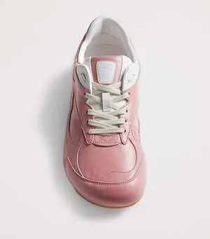 Bottega Veneta Orbit Flash Leather Sneakers - Purple
