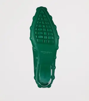 Bottega Veneta Curved-toe Clog Mules 65 - Green
