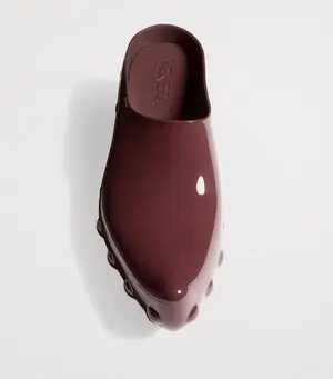 Bottega Veneta Curved-toe Gondola Clog Mules 65 - Red