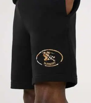 Burberry Cotton Check Knight Stamp Shorts