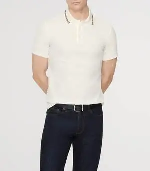 Burberry Cotton Check-trim Polo Shirt
